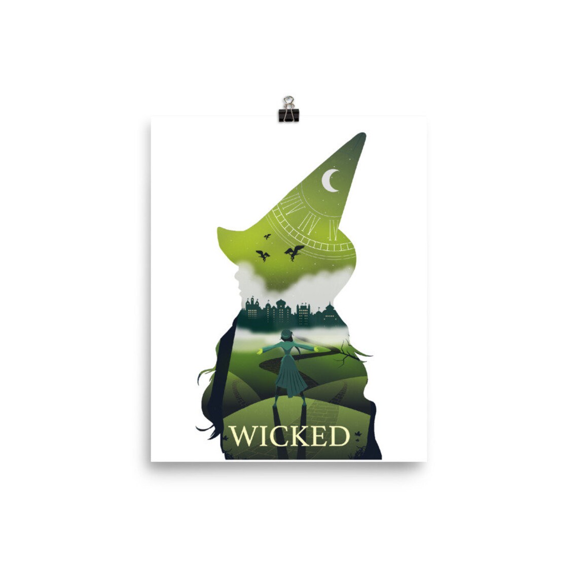 Wicked the Musical Poster Wizard of Oz Print Wicked Poster - Etsy