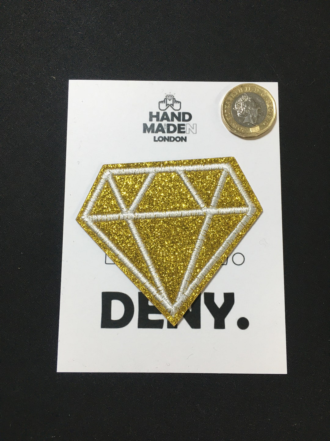 Gold Digger Gold Glitter Diamond Design Hand Made Iron on - Etsy
