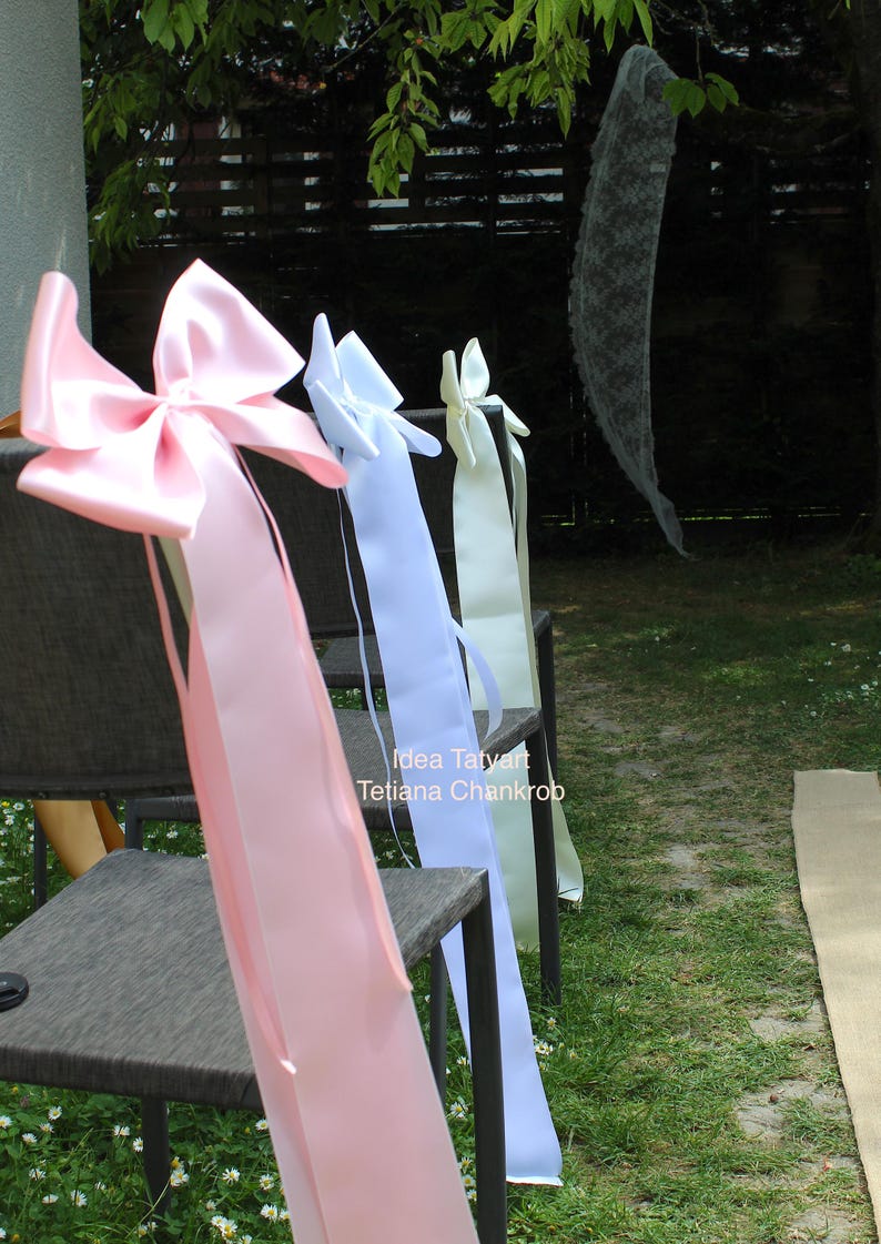 Large 40" Double-sided Swiss Satin Bow/big Swiss Satin Bow/wedding Bow ...