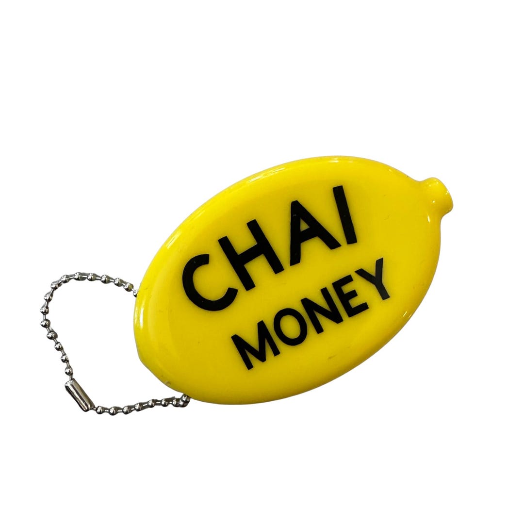 Chai Money Retro Rubber Squeeze Coin Purse Keychain Silicone Coin Pouch ...