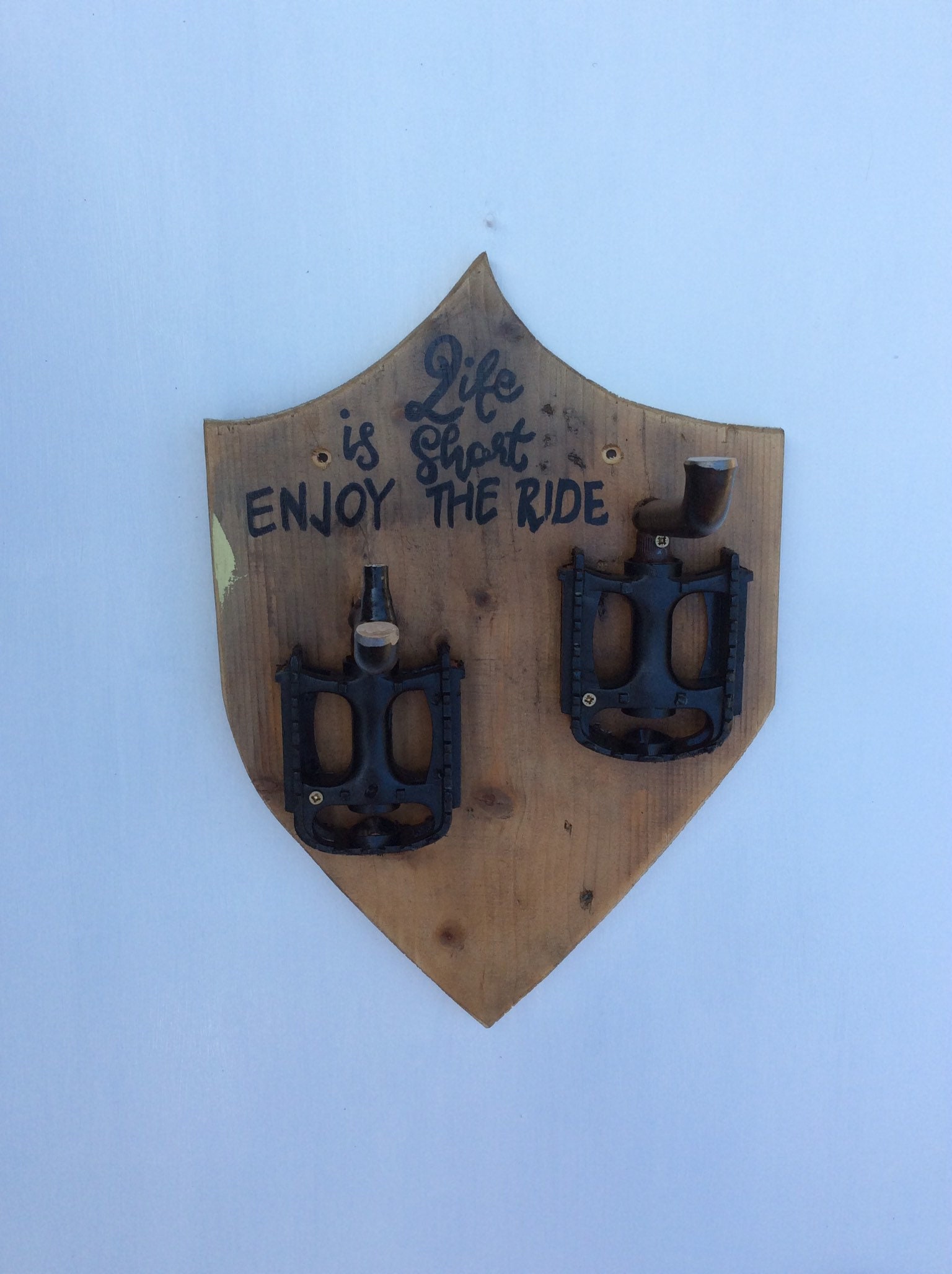 Bike Parts Coat Hook. Coat Rack. Reclaimed Wood Coat Rack. | Etsy