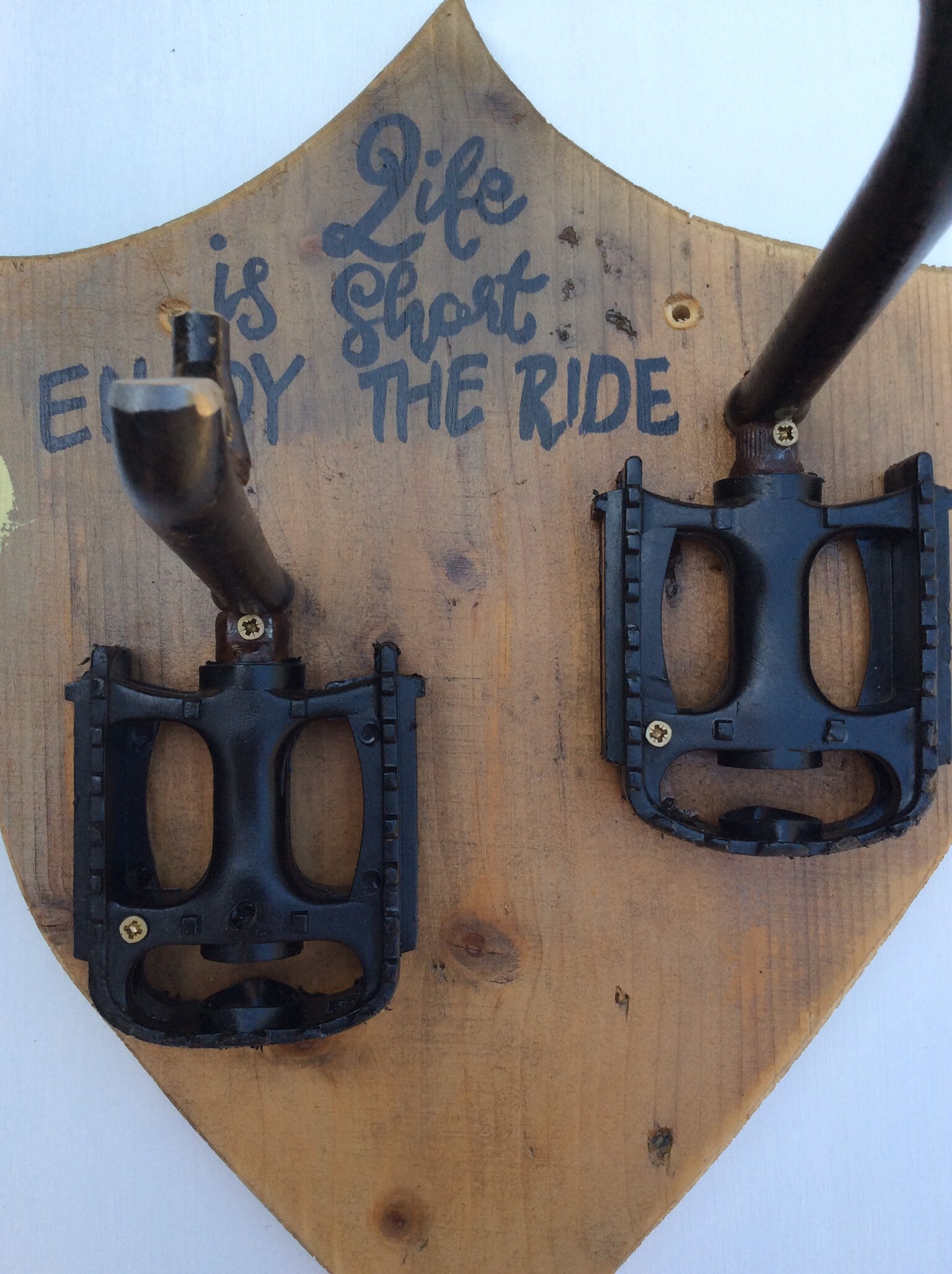 Bike Parts Coat Hook. Coat Rack. Reclaimed Wood Coat Rack. - Etsy UK