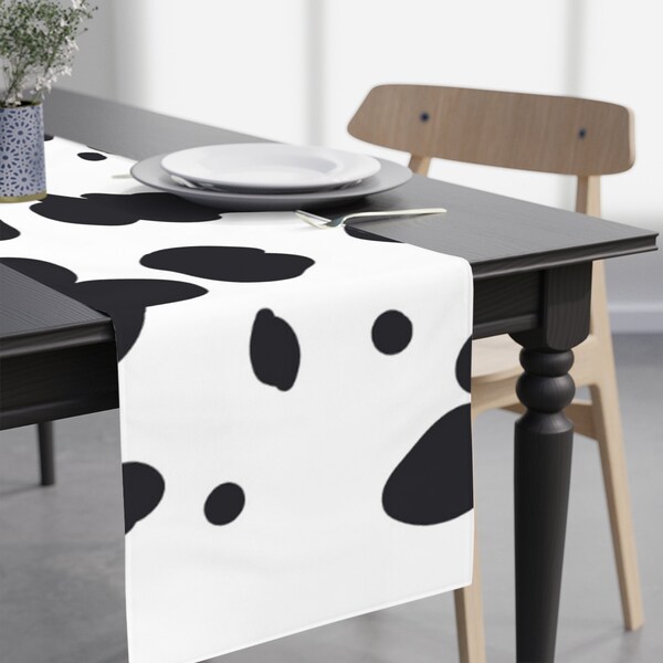 Cow Print Table Runner - Etsy