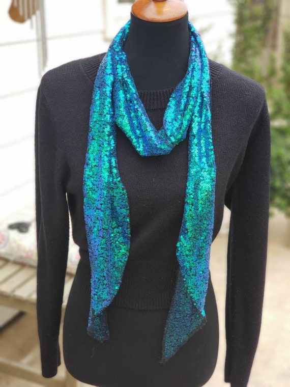 Mermaid Sequin Scarf | Etsy