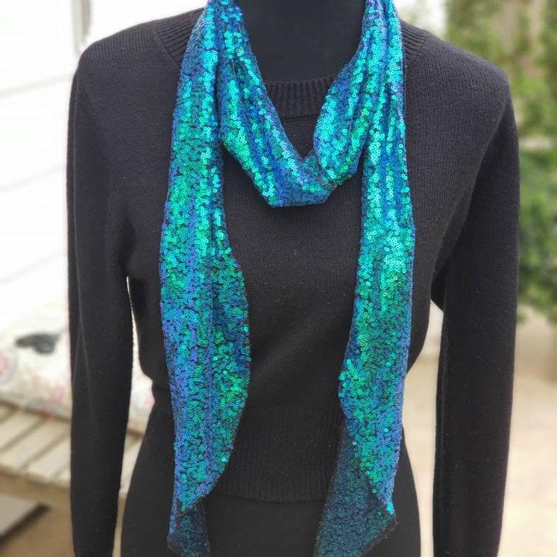 Turquoise Scarves - Etsy