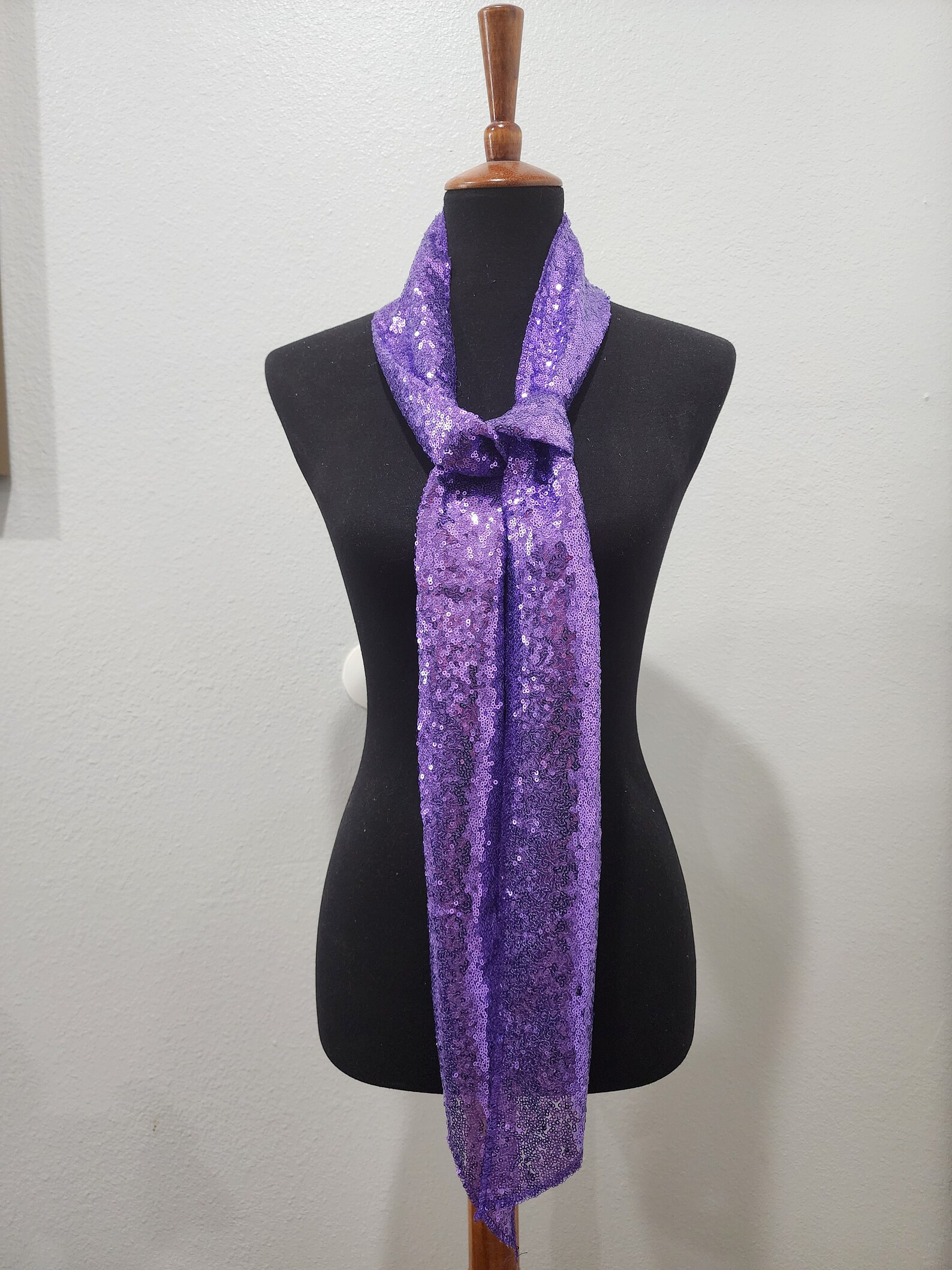 Purple Sequin Scarf - Etsy