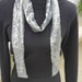 Dark Silver Sequin Scarf - Etsy