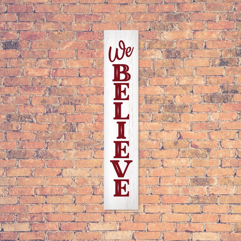 Believe Vertical Svg - Etsy