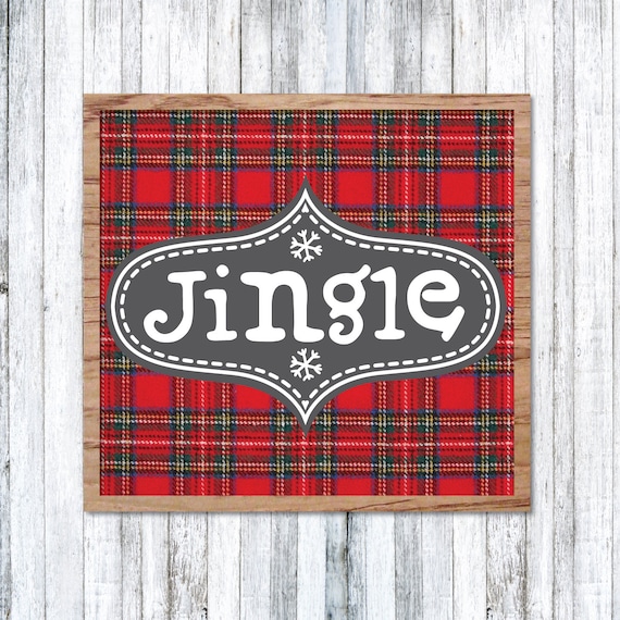 Jingle Sign Christmas SVG Christmas Vector Cut File | Etsy