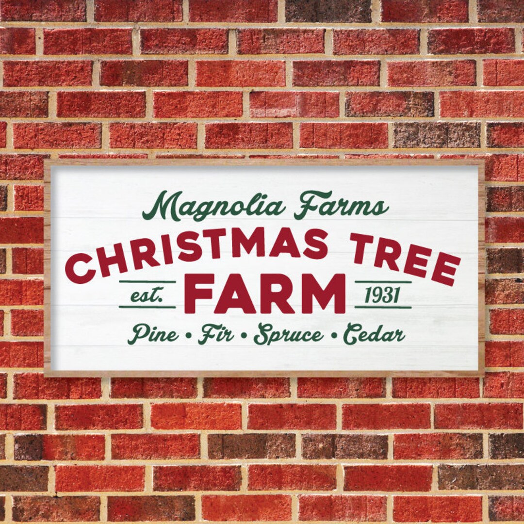 Christmas Tree Farm SVG, Vector, Sign, Christmas SVG, Christmas Vector ...