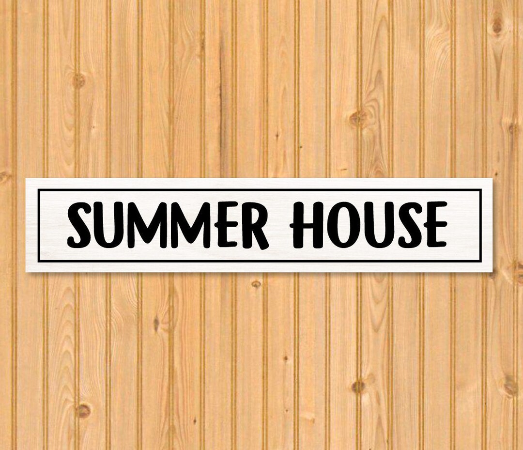 Summer House Sign, Modern Farmhouse Vector, Stencil, Vector, SVG, Cut ...