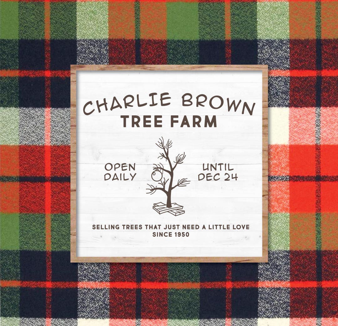 Charlie Brown, Christmas Tree Farm SVG, Vector, Sign, Christmas SVG ...