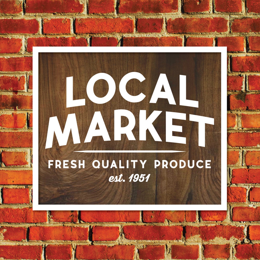 Market Sign, Vector, SVG, SVG, Cut File, Stencil, Print, Silhouette ...
