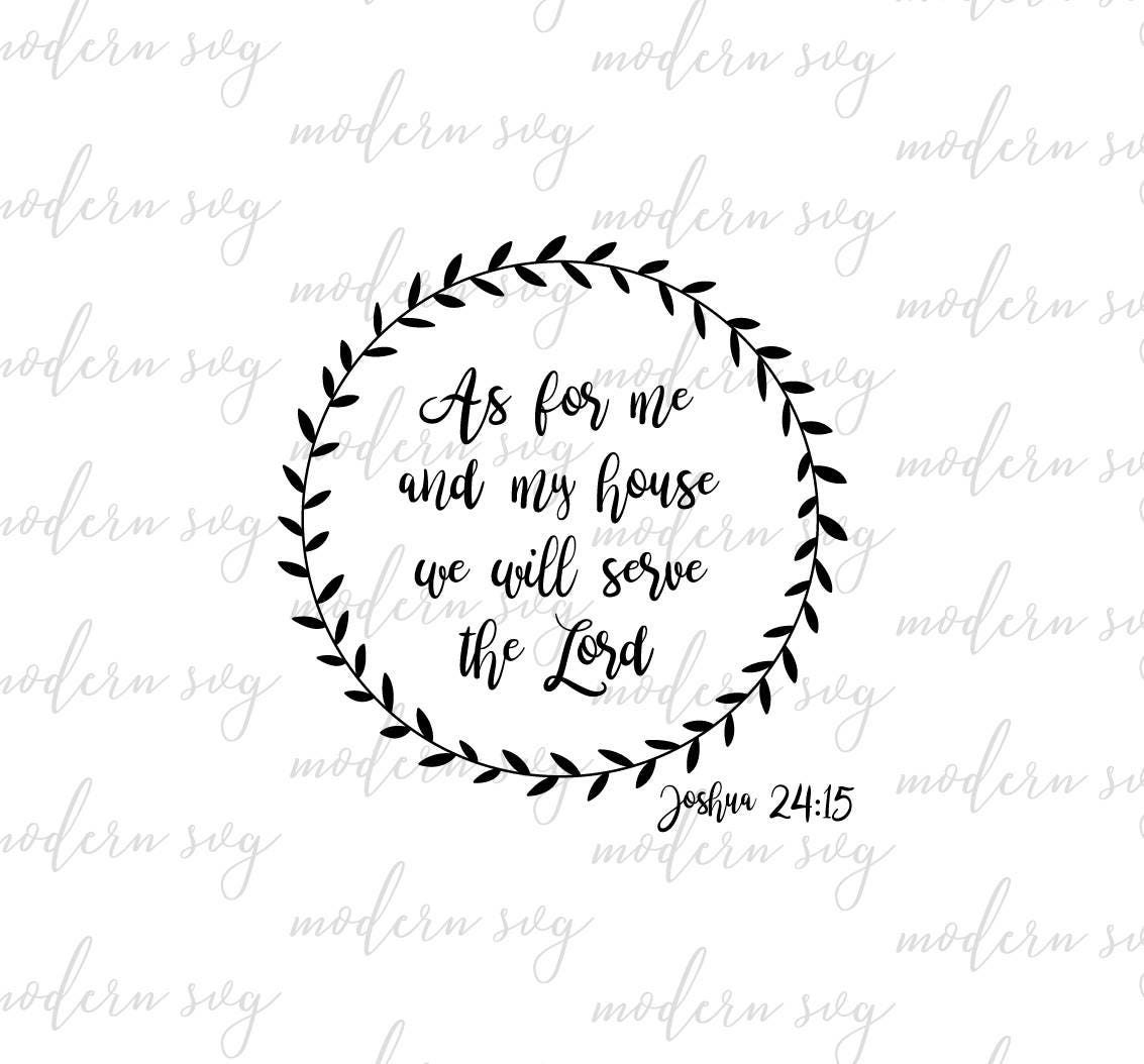 Bible Verse Stencil Bible Verse SVG Modern Farmhouse - Etsy Israel