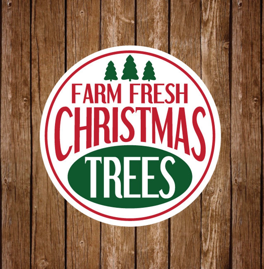 Christmas Tree Farm SVG, Vector, Sign, Christmas SVG, Christmas Vector ...