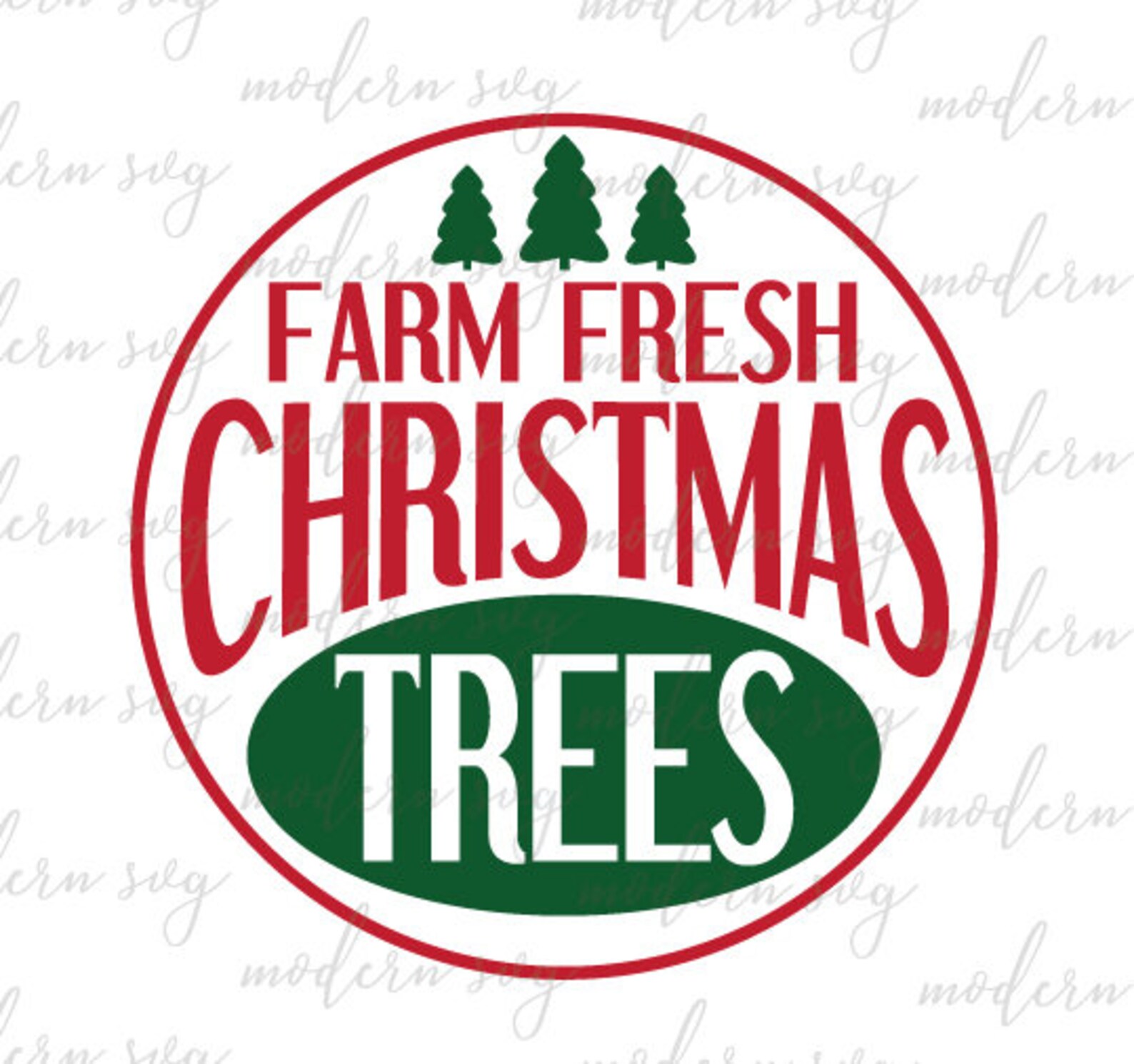 Christmas Tree Farm SVG Vector Sign Christmas SVG | Etsy