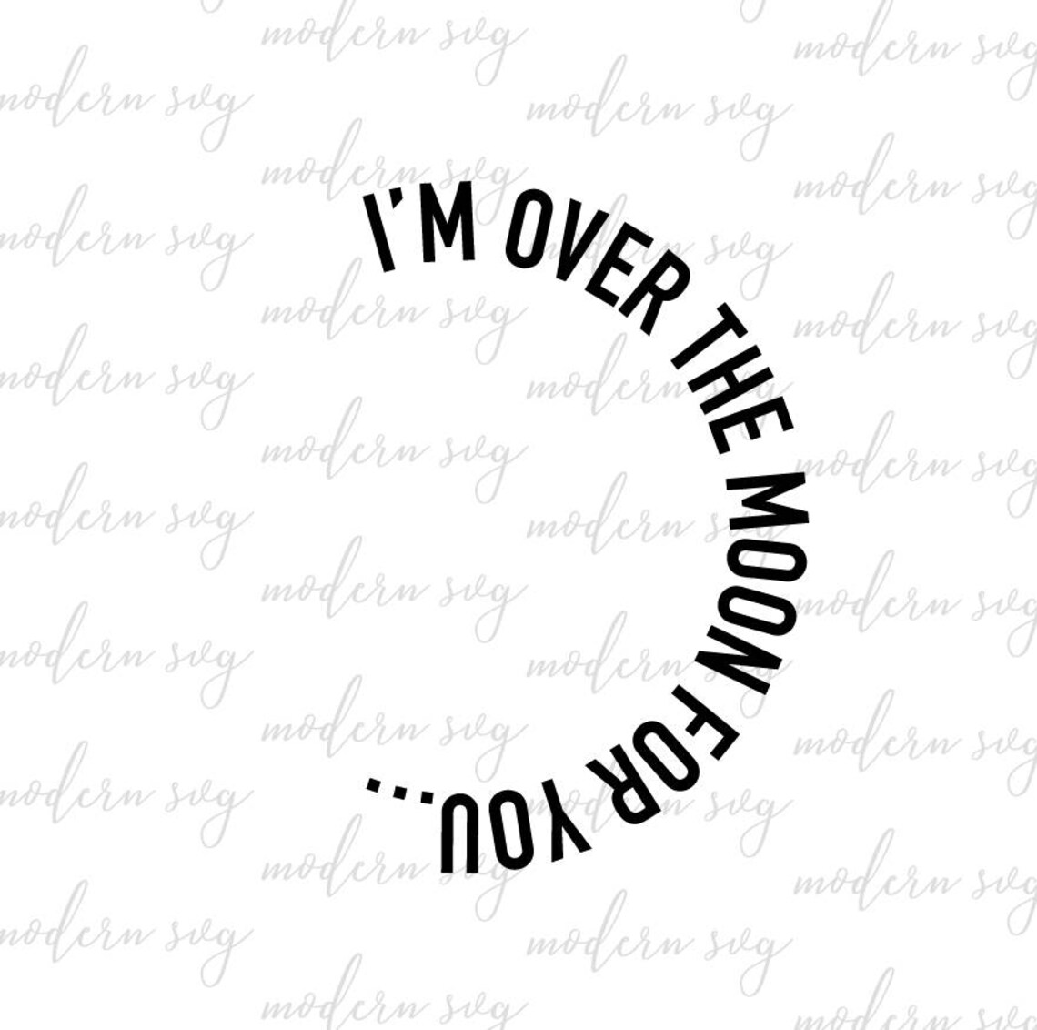 To the Moon and Back Modern Farmhouse Vector Stencil - Etsy