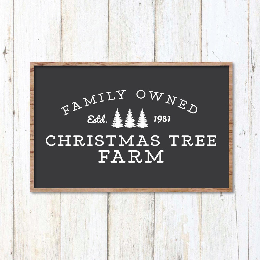 Christmas Tree Farm SVG, Vector, Sign, Christmas SVG, Christmas Vector ...