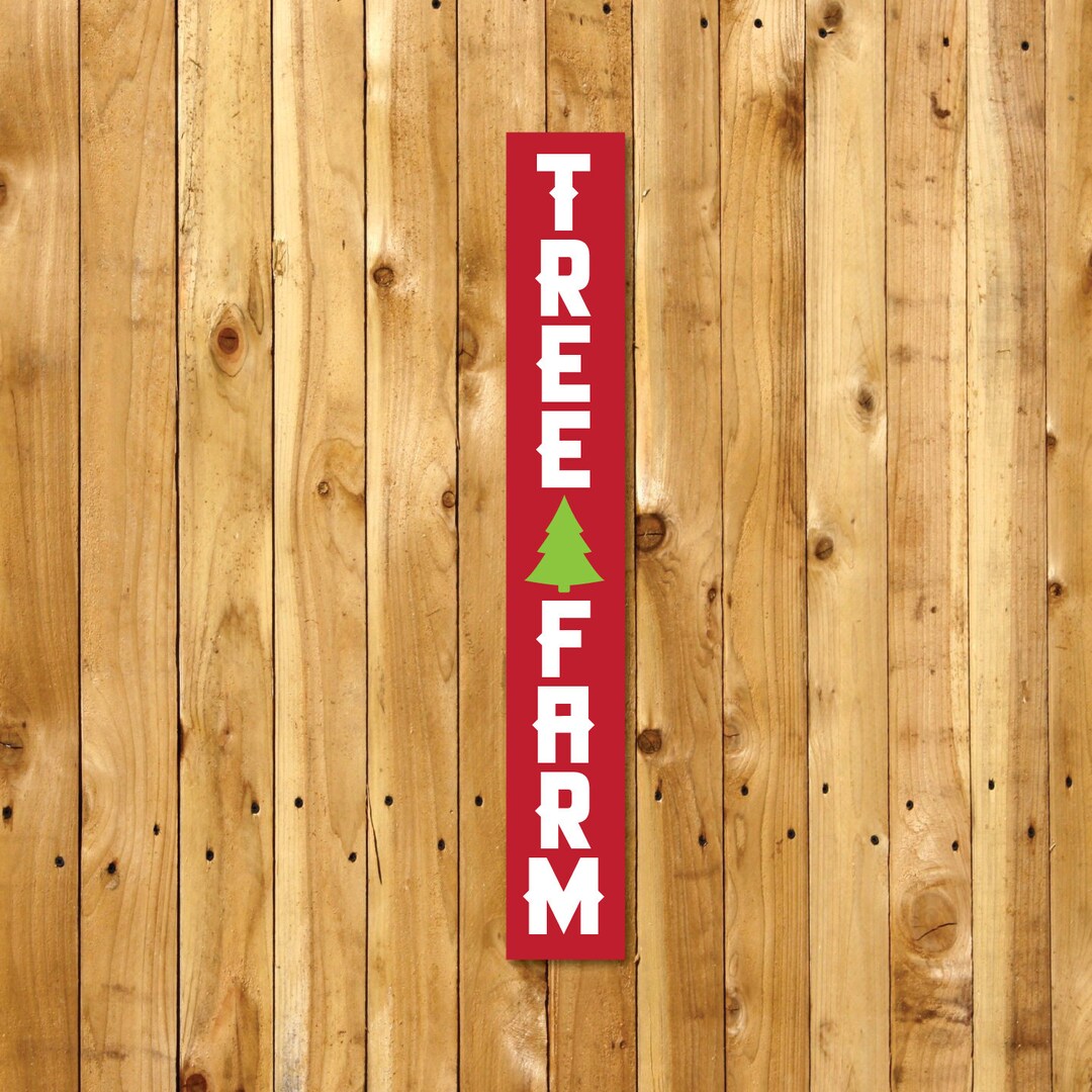 Vertical Christmas SVG, Tree Farm SVG, Christmas SVG, Christmas Vector ...