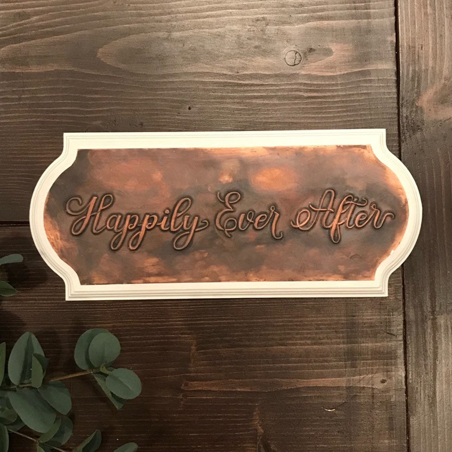 Happily Ever After Sign Copper Sign | Etsy