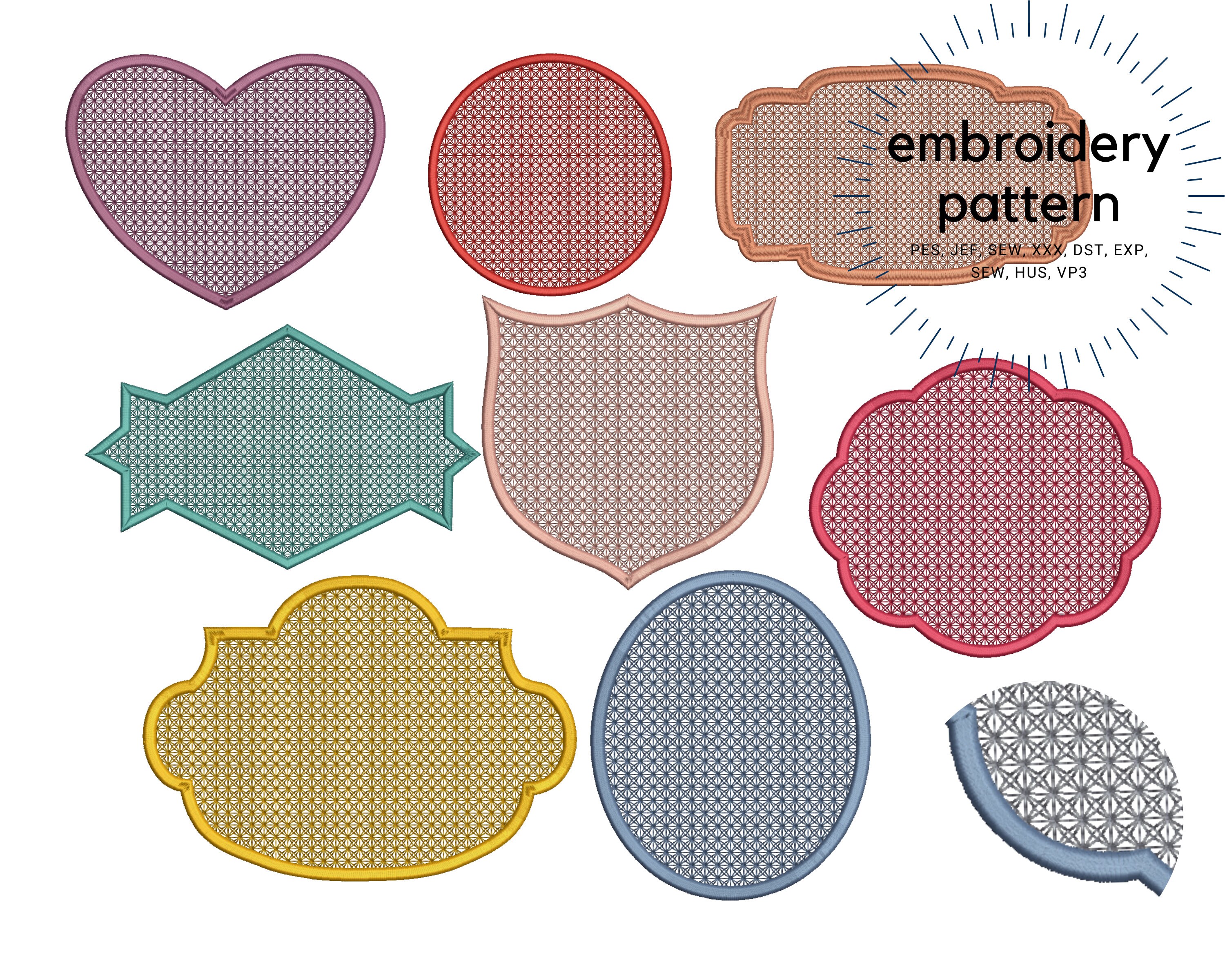 Embossed Embroidery Frame Knockdown Stitch Embroidery | Etsy UK