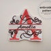 6'' Split Letter Monogram Embroidery Pattern, Interlocking Vine Letters ...