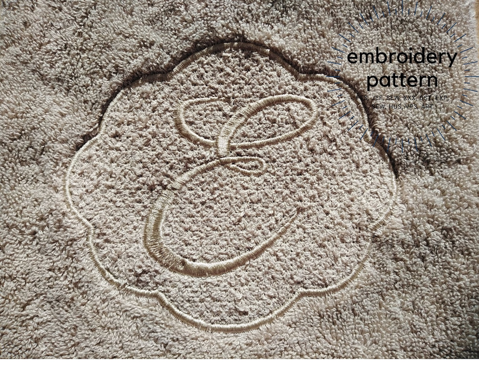 Cursive Capital Letter Embroidery Smooth and Curvy Script - Etsy UK