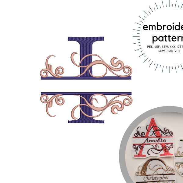 Interlock Embroidery Font - Etsy