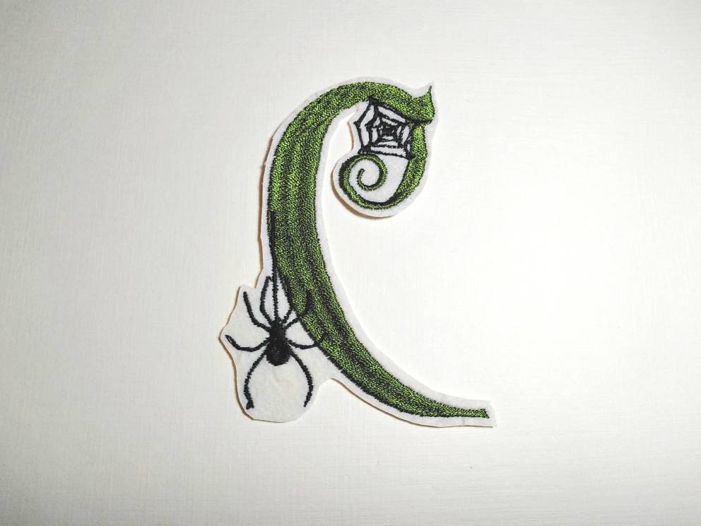 Halloween Font Design With Spider and Web for Machine | Etsy