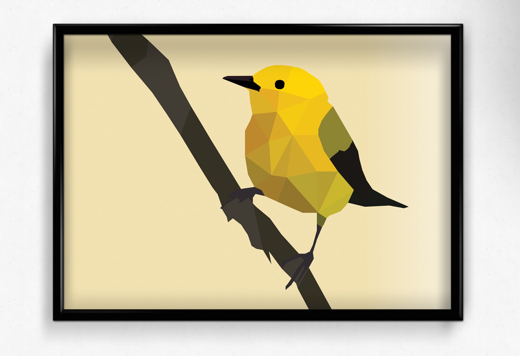 Yellow Bird Print, Bedroom Wall Art, Nursery Decor, Nursery Wall Art ...