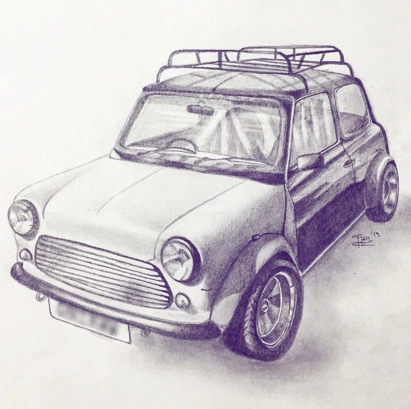 Customised Pencil Car Drawings - Etsy