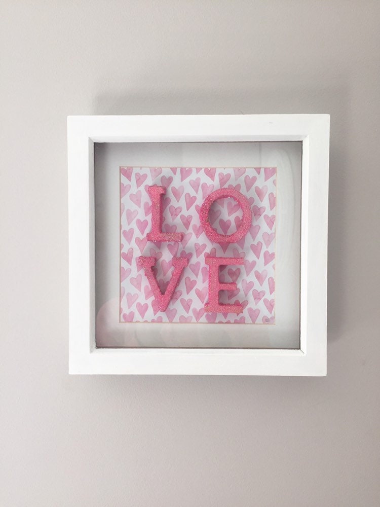 Pink LOVE Picture - Etsy