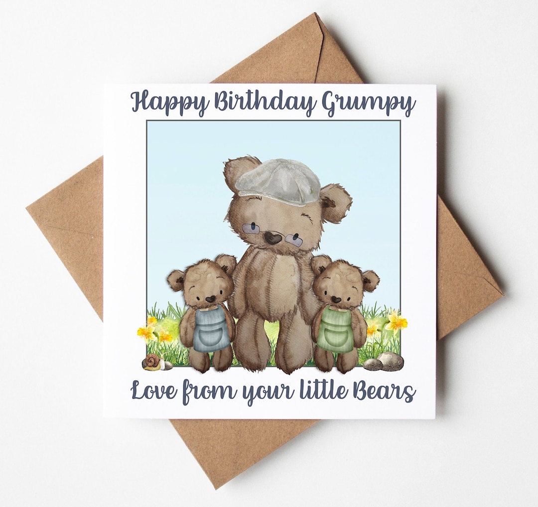 Grumpy Birthday Card, Personalised Birthday Card - Etsy