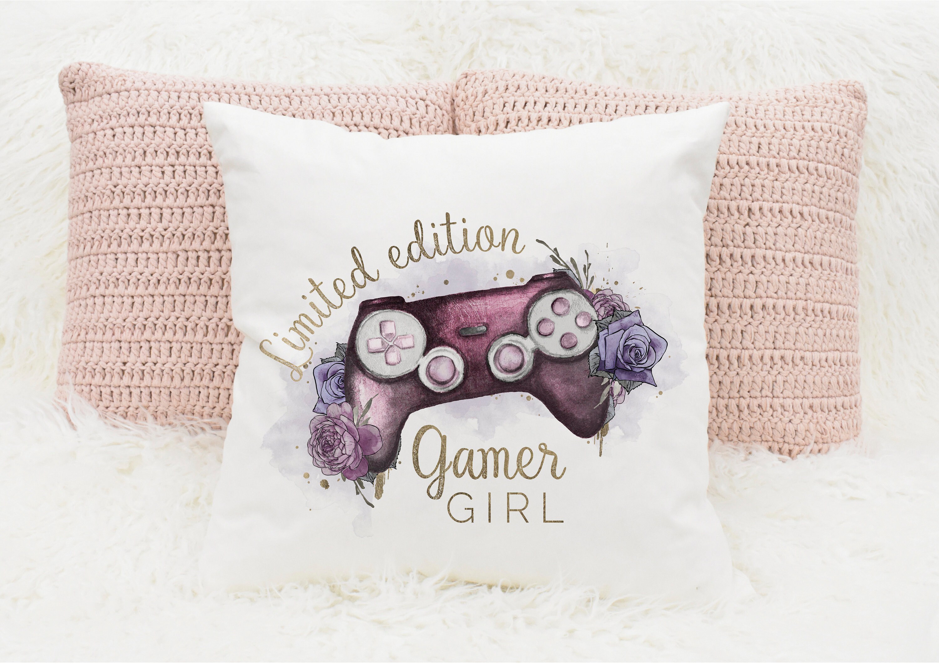 Personalised Gamer Cushions, Gamer Girl Cushion - Etsy
