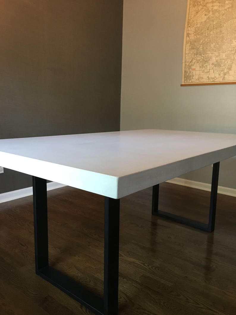 Modern Dining Table Concrete and Steel | Etsy