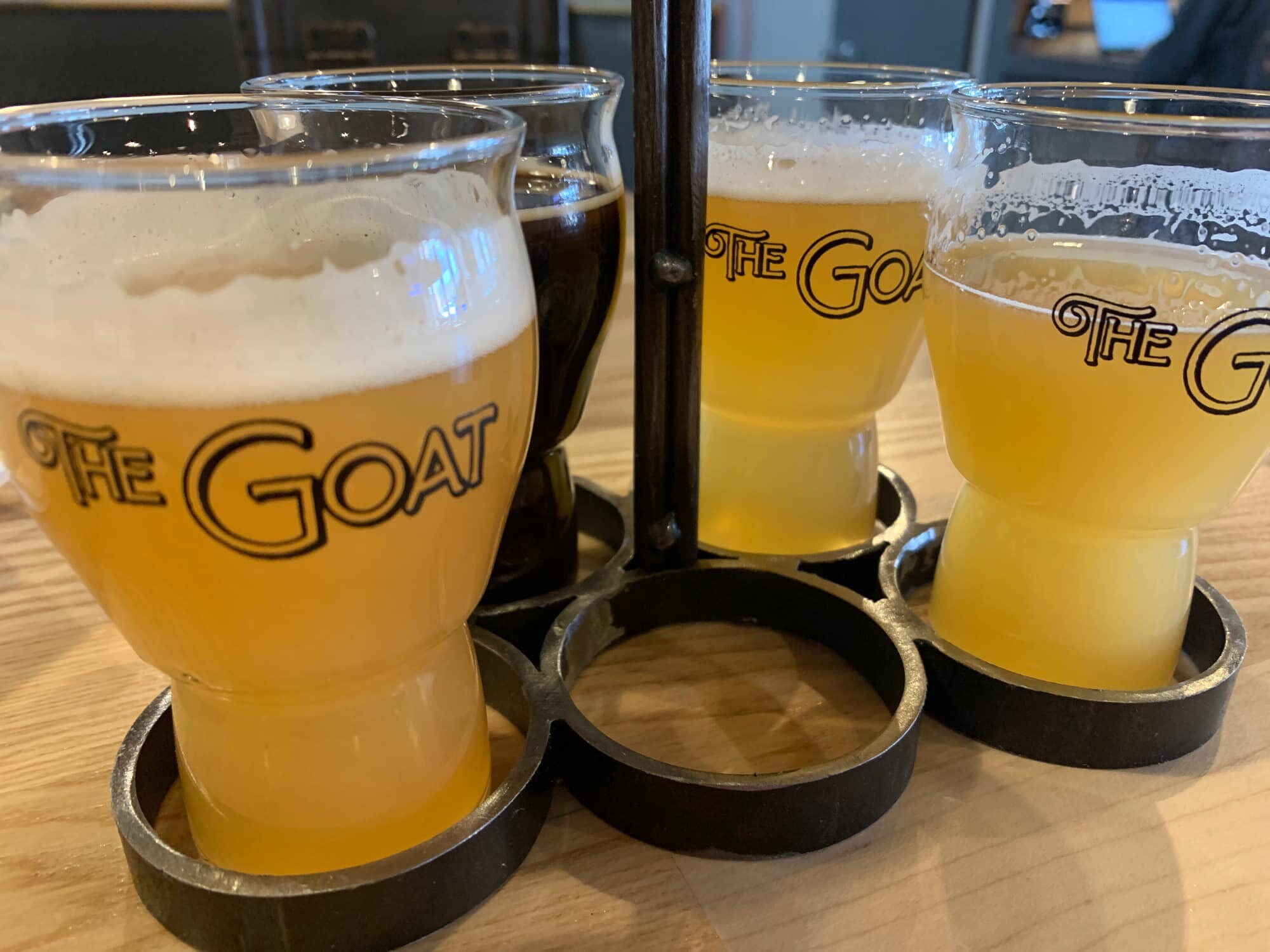 Custom Hand Forged Steel Beer Flight Holder with 5.75 oz | Etsy