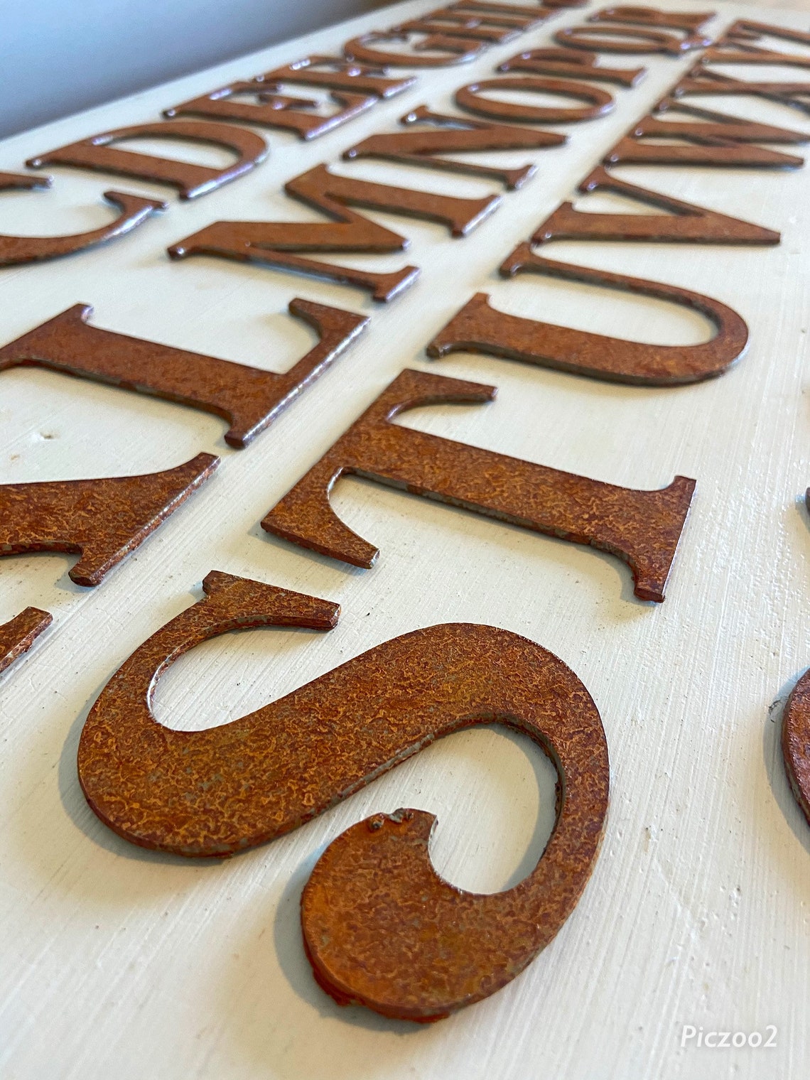Metal Rustic Letters 3 & 4 Inch Great for Nursery Decor - Etsy