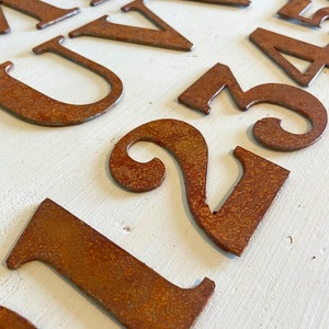 Metal Rustic Letters 3 & 4 Inch | Great for Nursery Decor | DIY Signs ...