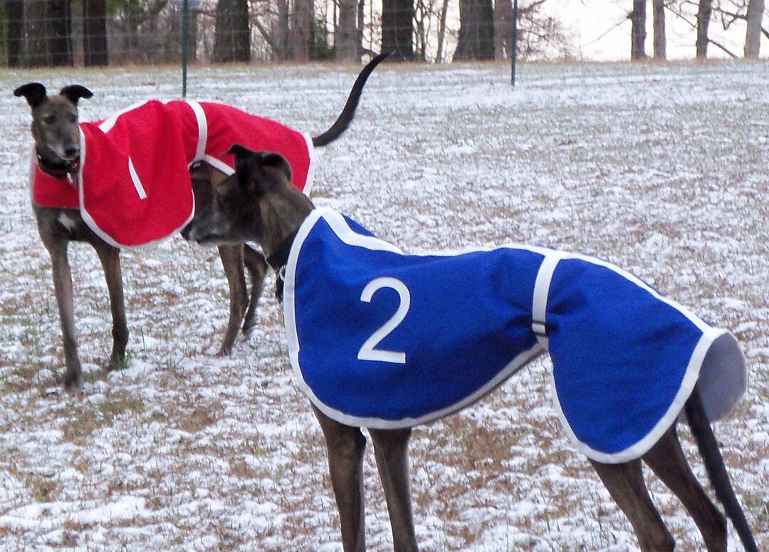Greyhound Coats, Greyhound Track Coats. Nylon Dog Coats, Fleece Lined ...