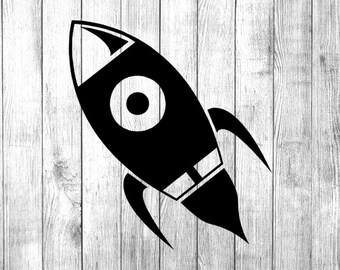 Rocket ship decal | Etsy