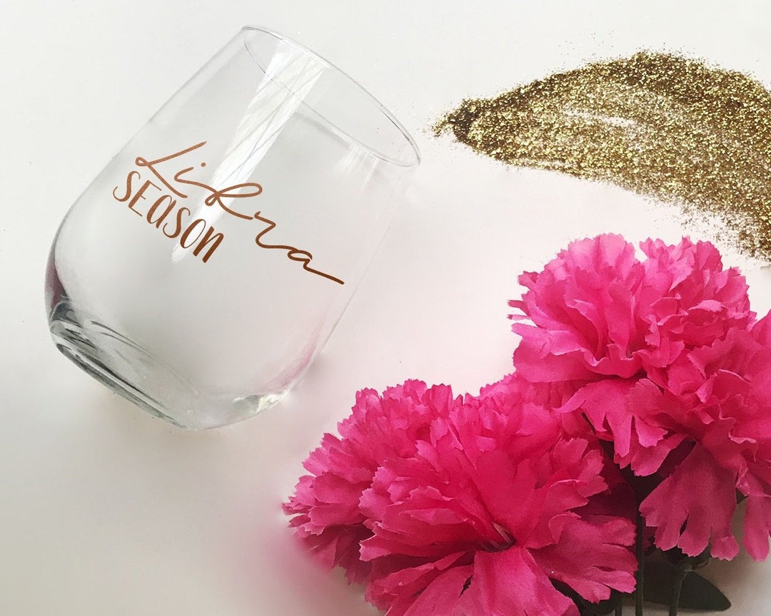 Zodiac Sign Cup - Zodiac Cups - Astrology Wine Glass - Etsy