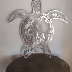 Sea Turtle and Mermaid Steel Home Decor/ Ocean Decor/ Home and Garden ...