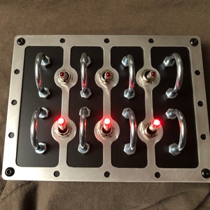 6 LED Switch Panel Rectangular Military Style - Etsy