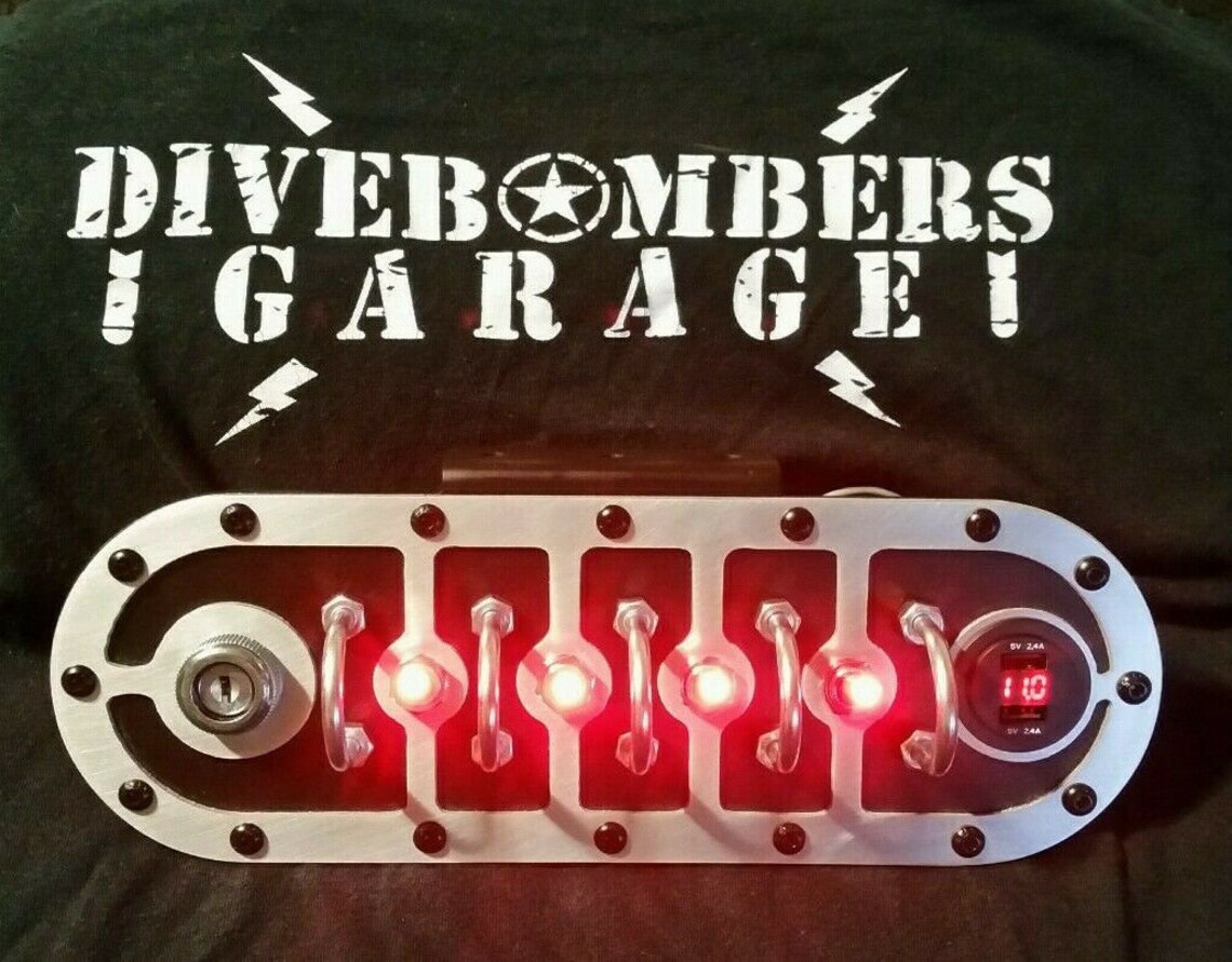 Hot Rod Switch Panel With Igntion Switch Usb 4 LED | Etsy