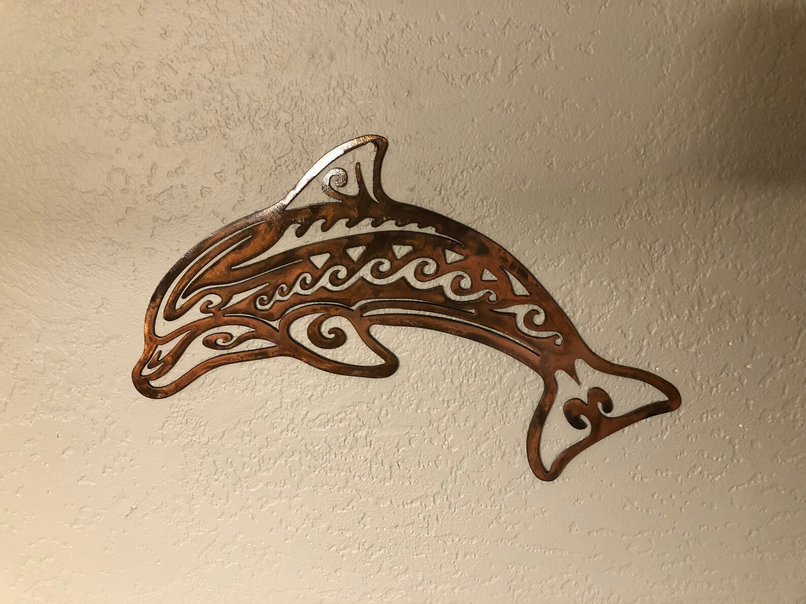 Dolphin Metal Art Sea Life - Etsy