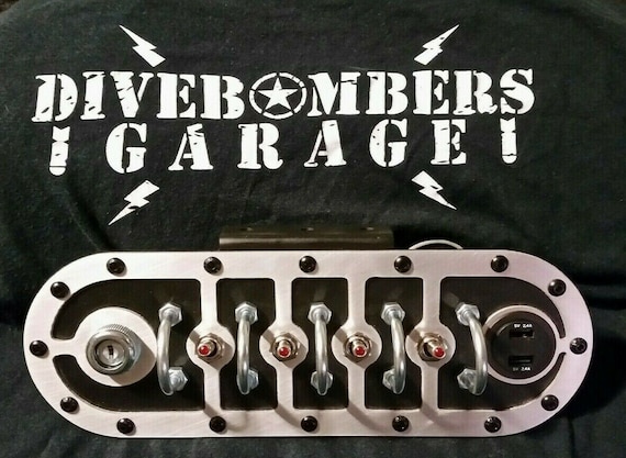 Hot rod switch panel with igntion switch usb 4 LED | Etsy