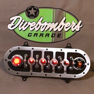 Bomber Style Push Button Flush Mount Switch Panel With USB, Volt Meter ...