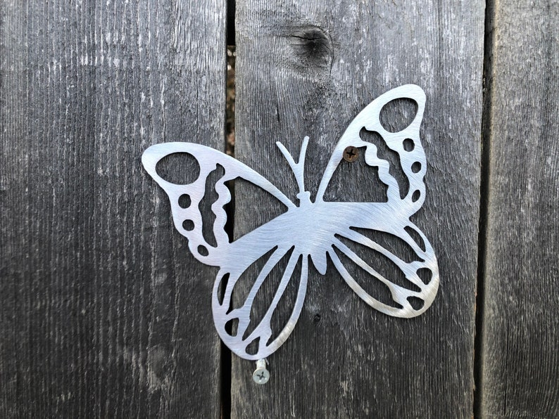 Butterfly Metal Wall Art Outside Garden Gift - Etsy