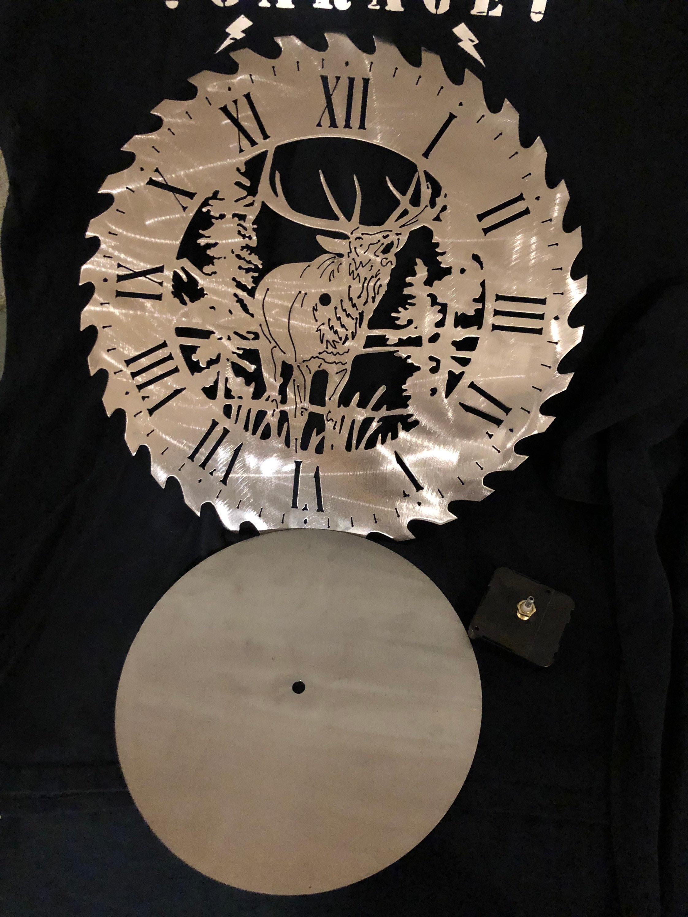 Elk clock Rustic copper coated | Etsy