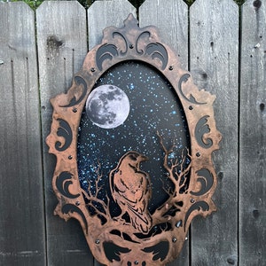 Raven Midnight Copper Light up Light Wall Decor. - Etsy